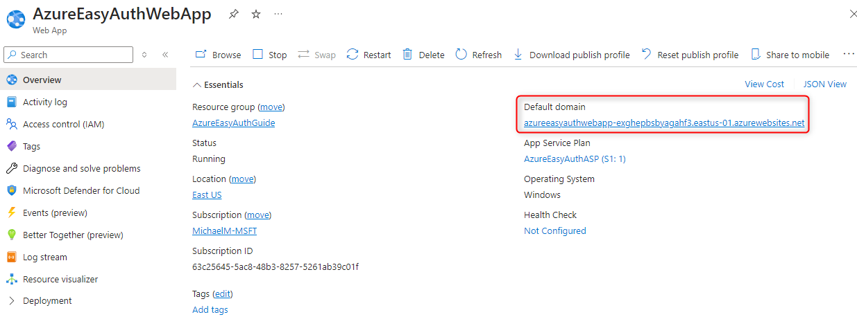How To Setup Authentication Easy Auth Using Entra In Azure App Services Icefires Notebook