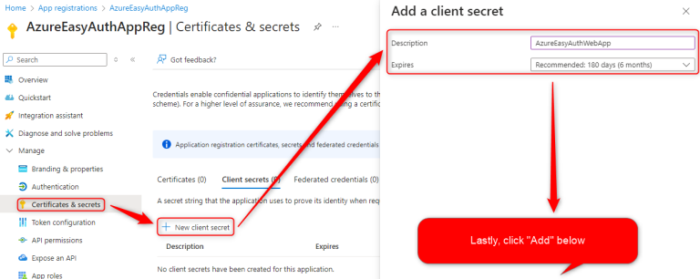 How to setup Authentication (Easy Auth) using Entra in Azure App Services – Icefire's Notebook