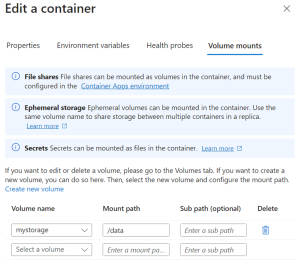 How to mount storage in Azure Containers – Icefire's Notebook