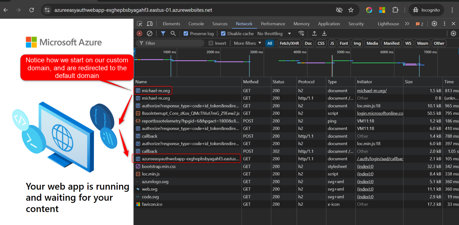 (Part 2) How to Setup Authentication (Easy Auth) with a Custom Domain ...