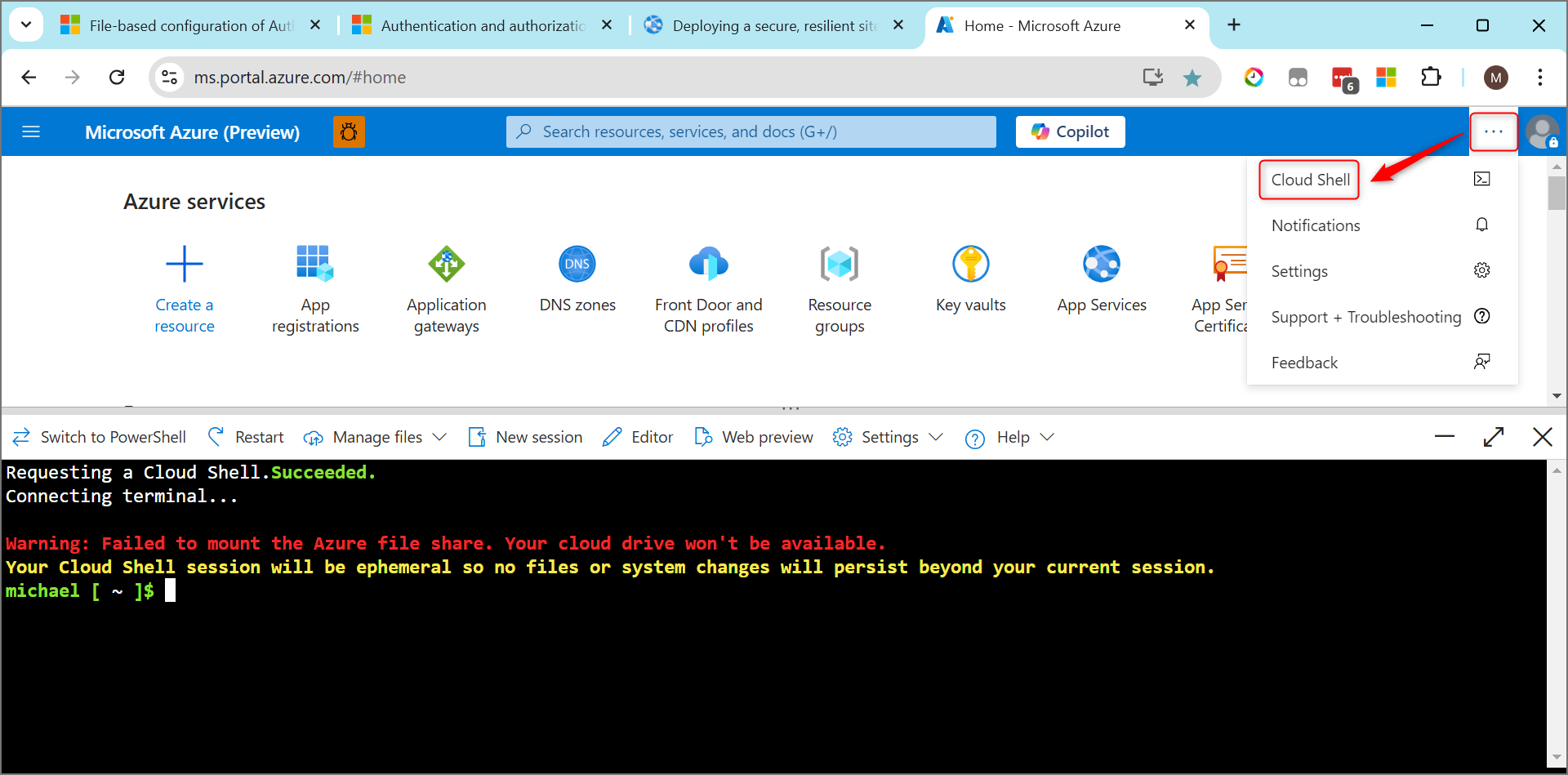 (Part 2) How to Setup Authentication (Easy Auth) with a Custom Domain ONLY on the Front End ...