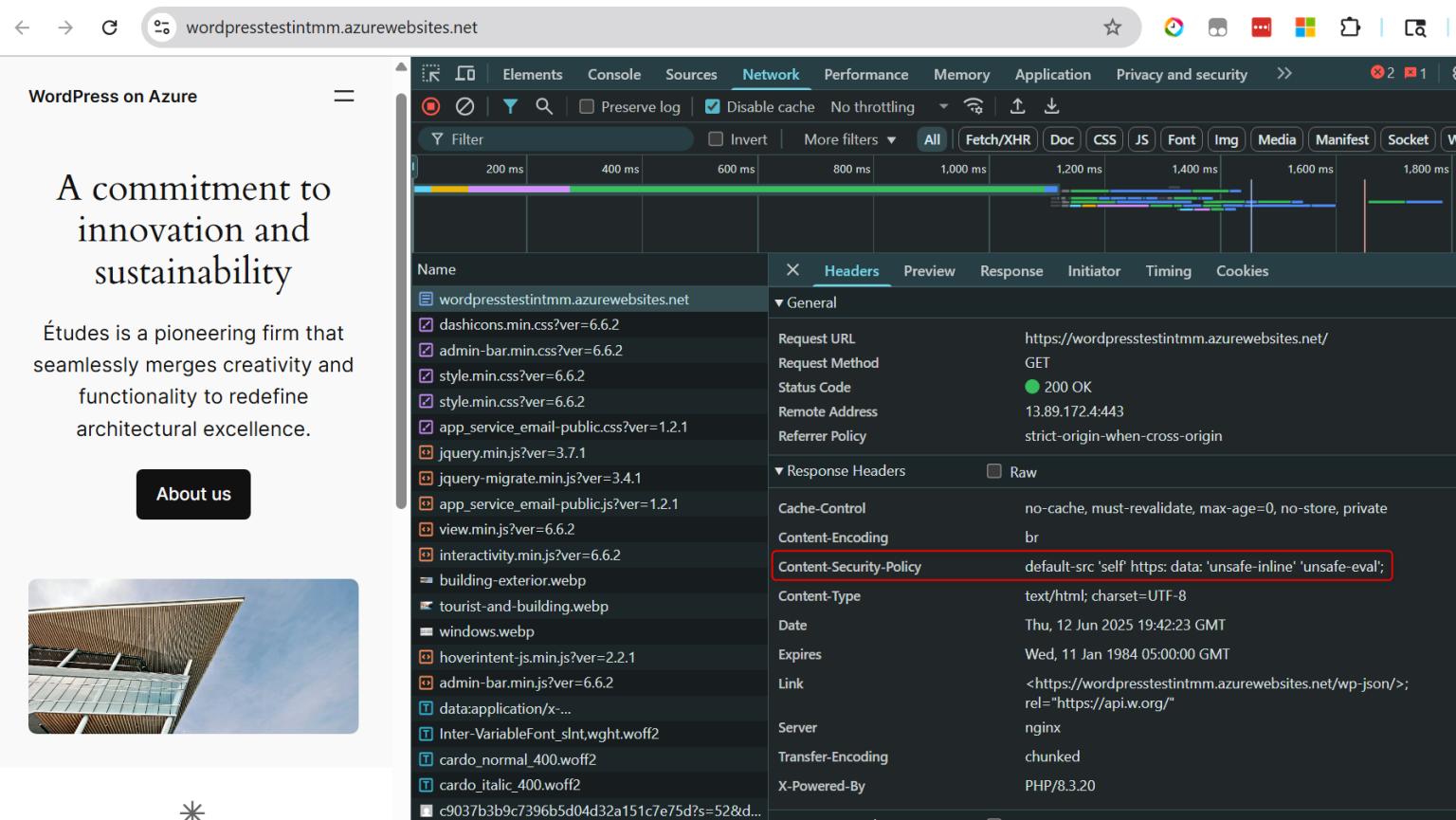How to Add Custom Headers (Like Content-Security-Policy) in Azure App Service for WordPress ...