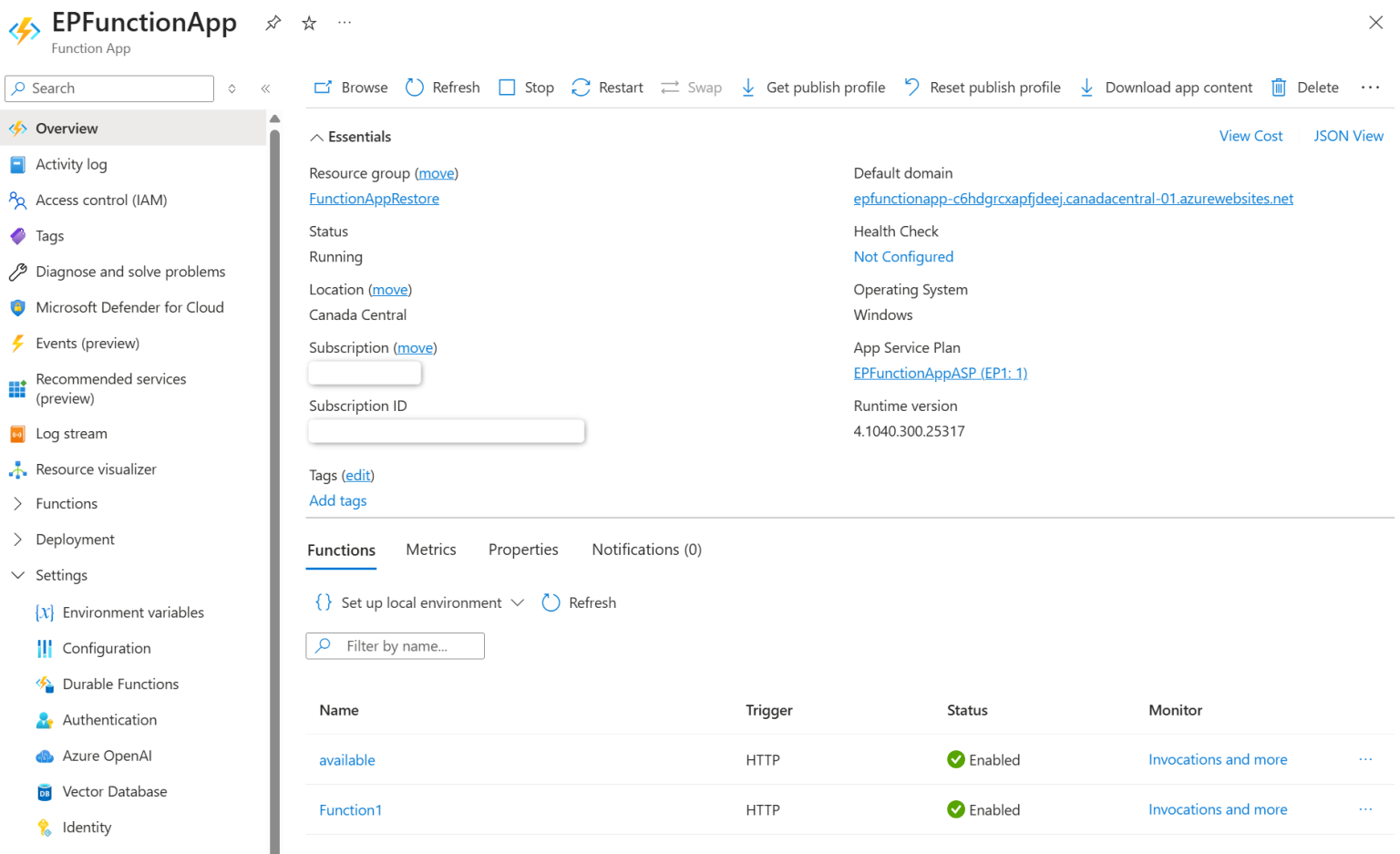 How to Restore Azure Function Apps (Elastic Premium & Dedicated SKUs ...